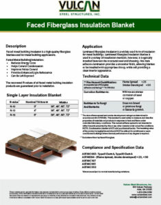Insulation - Vulcan Steel Structures